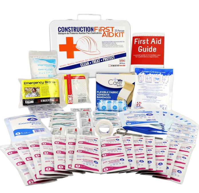 Contractors First Aid Kit - OSHA Bilingual: 180 Pieces – Connector Kings